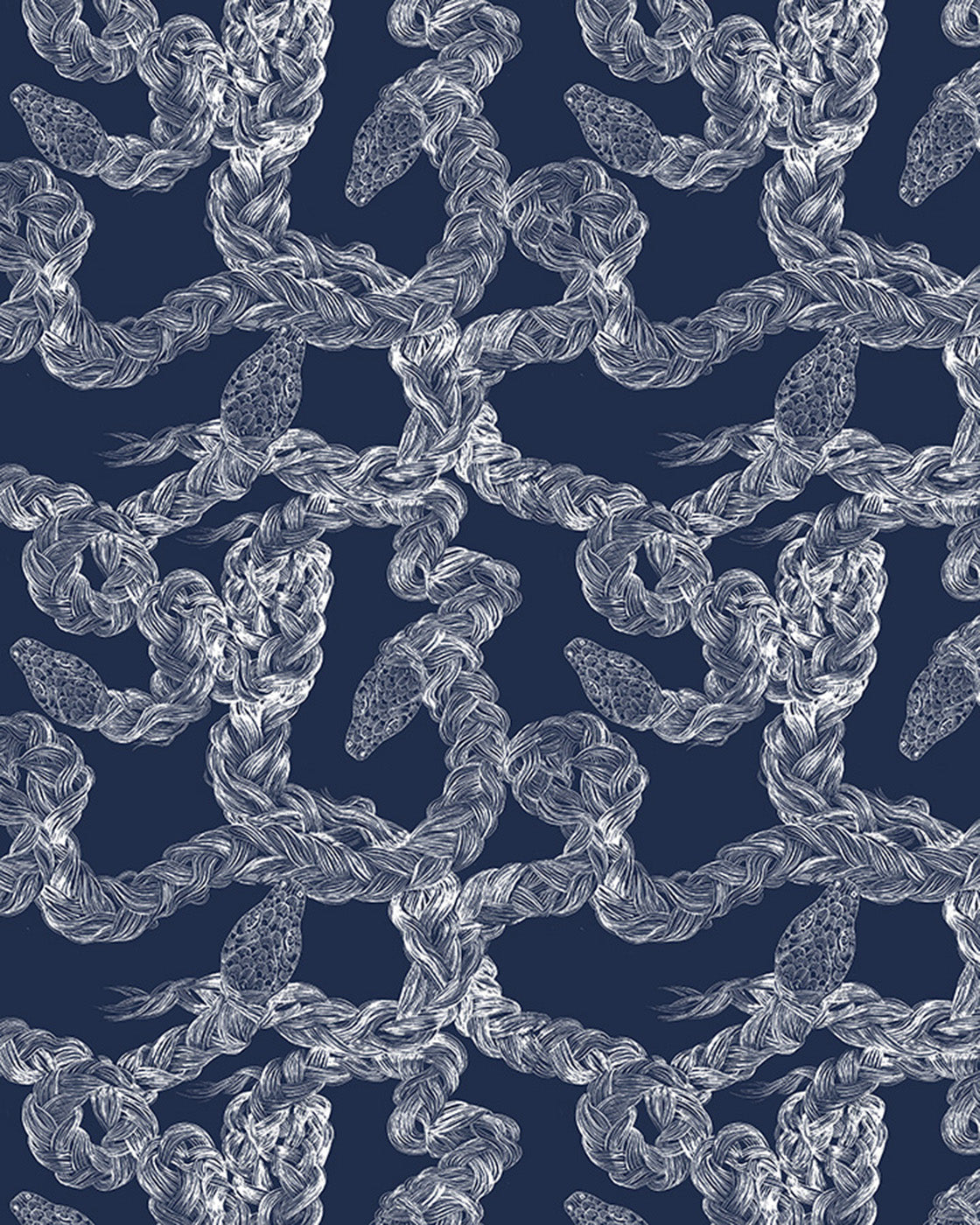 Twisted Snakes Fabric | Phillipe Romano Screen Prints – Designer ...