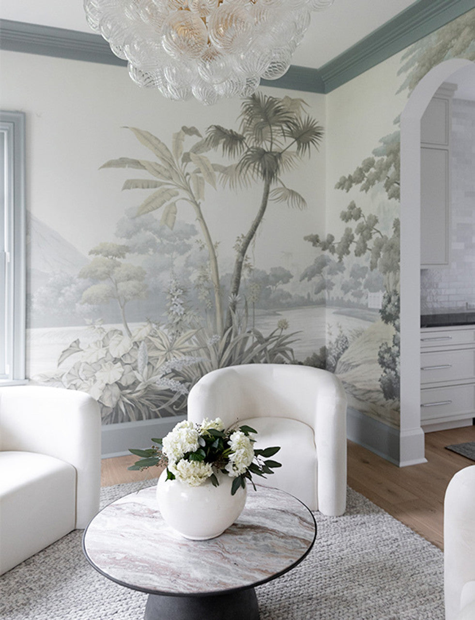 Paradiso Grisaille Mural | Paul Montgomery Studios – Designer ...