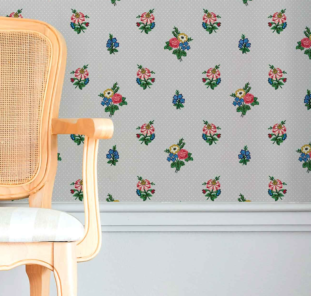 Branford 1950's Wallpaper | DW Bespoke Studios – Designer Wallcoverings ...