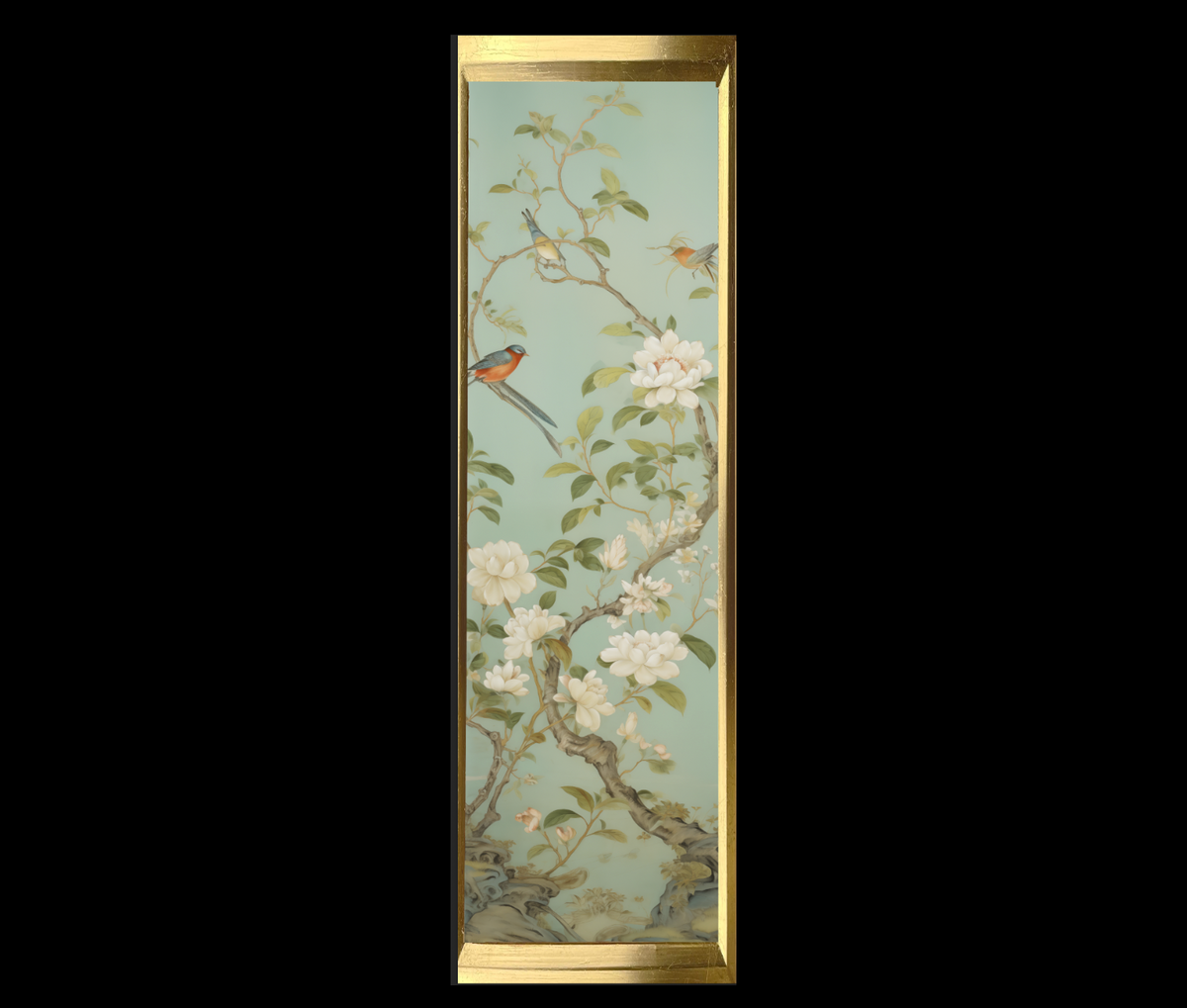 Bayside Birds Tromp L'Oeil Wall Panel "A" – Designer Wallcoverings and ...