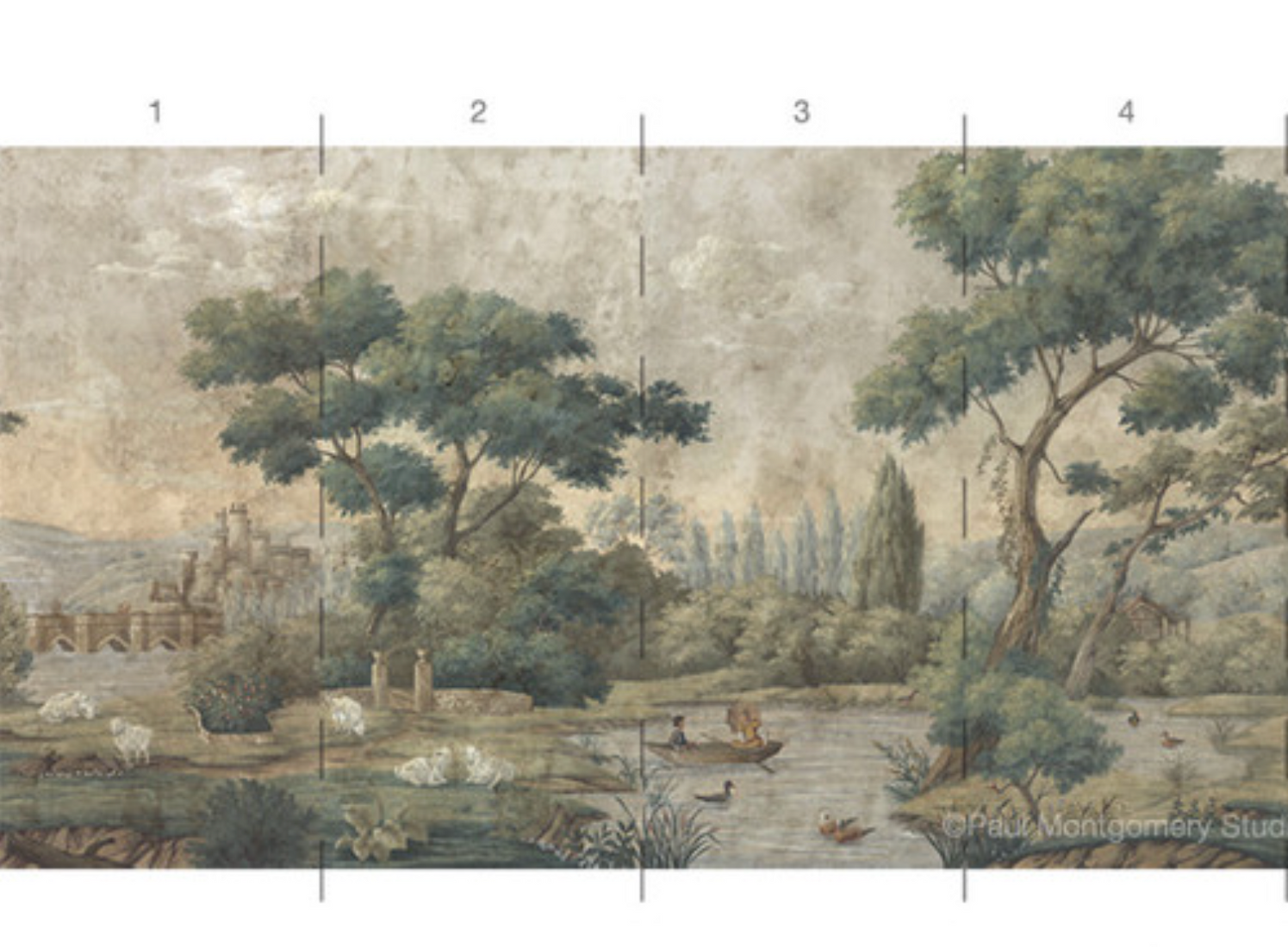 Derbyshire Antique Cream Mural | Paul Montgomery Studios – Designer ...