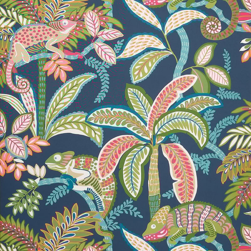 Iggy Wallcovering - Navy | Thibaut Design – Designer Wallcoverings and ...