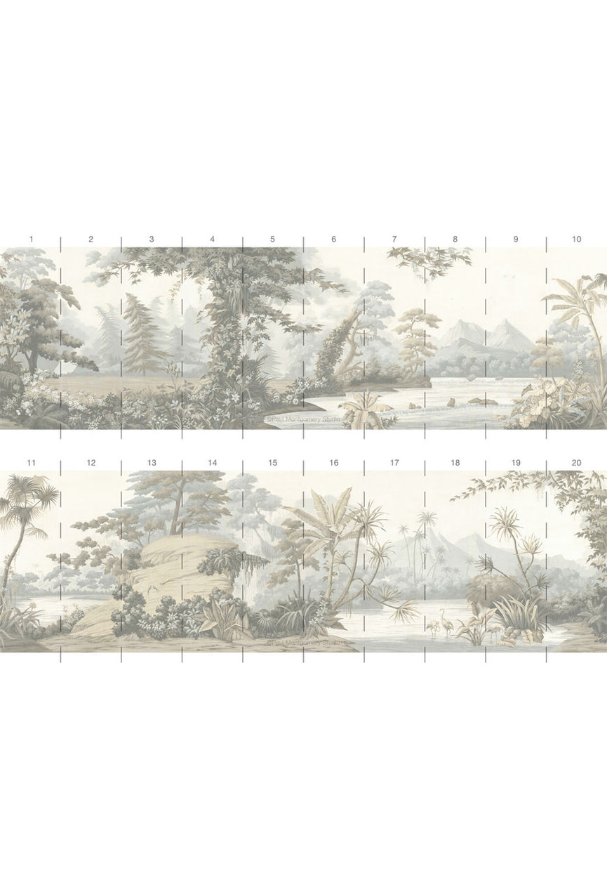 Paradiso Grisaille Mural | Paul Montgomery Studios – Designer ...